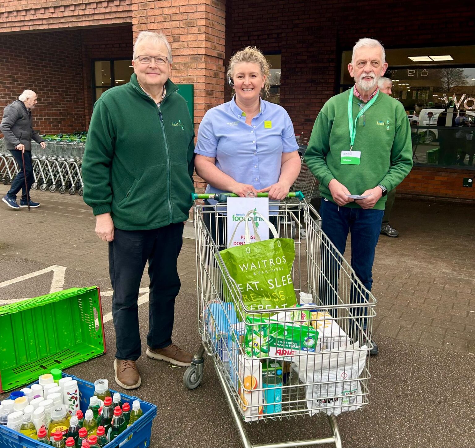 Waitrose supports us with a food drive | Newark Foodbank